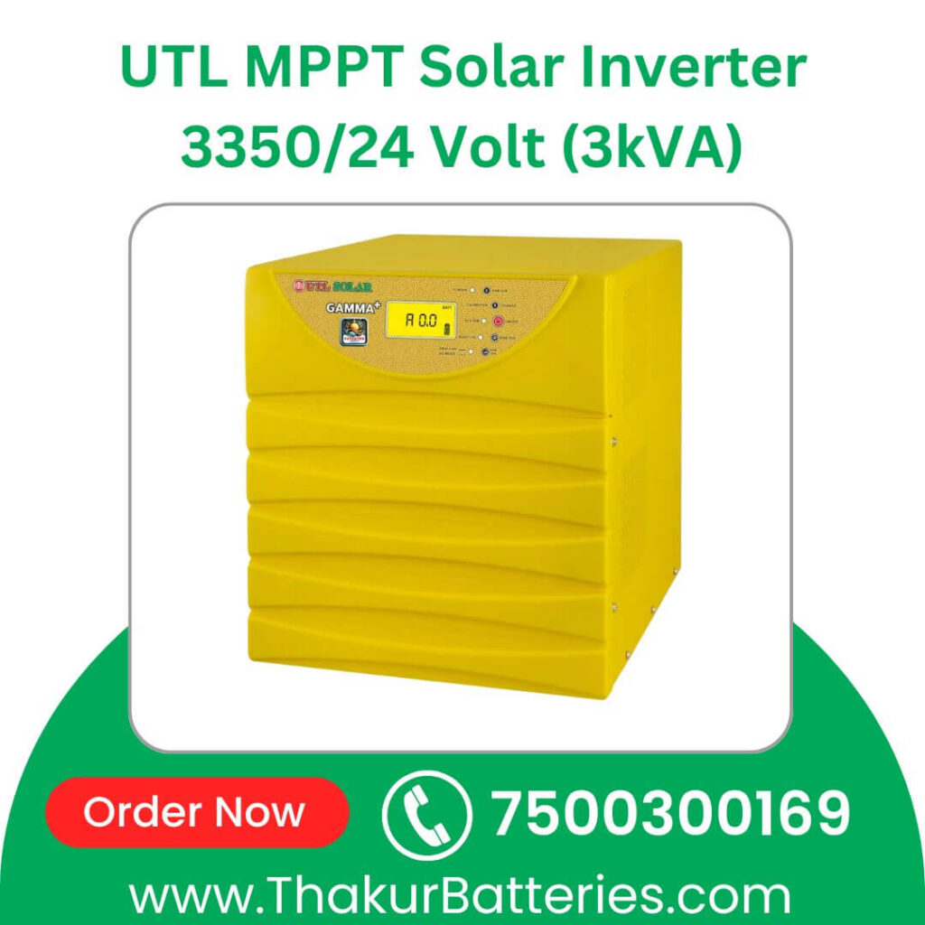 UTL MPPT Solar Inverter 3350/24 Volt (3kVA) – Thakur Batteries